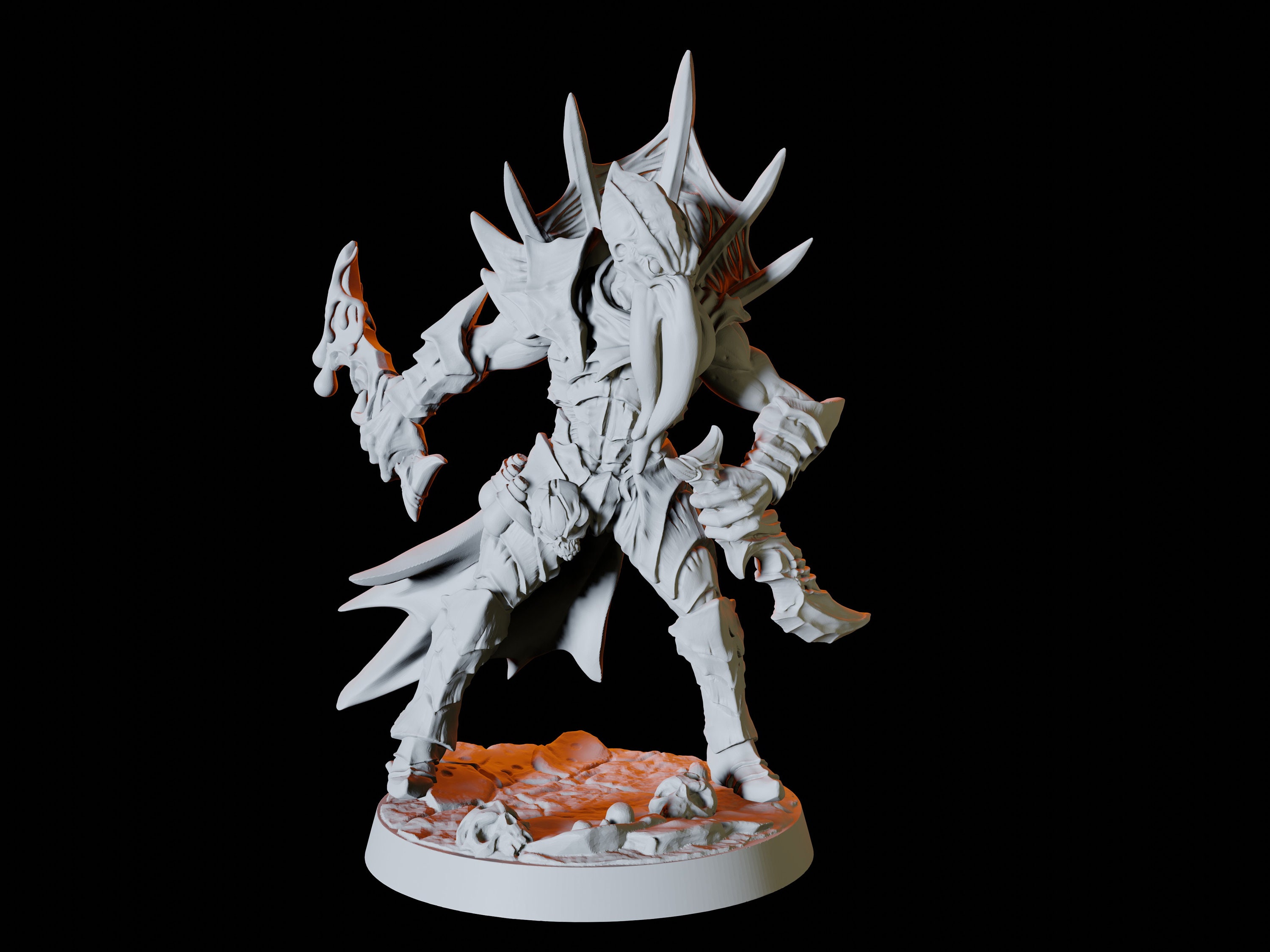 Six Mind Flayer Illithid Army Set Warriors Miniature for D&D, Dungeons ...