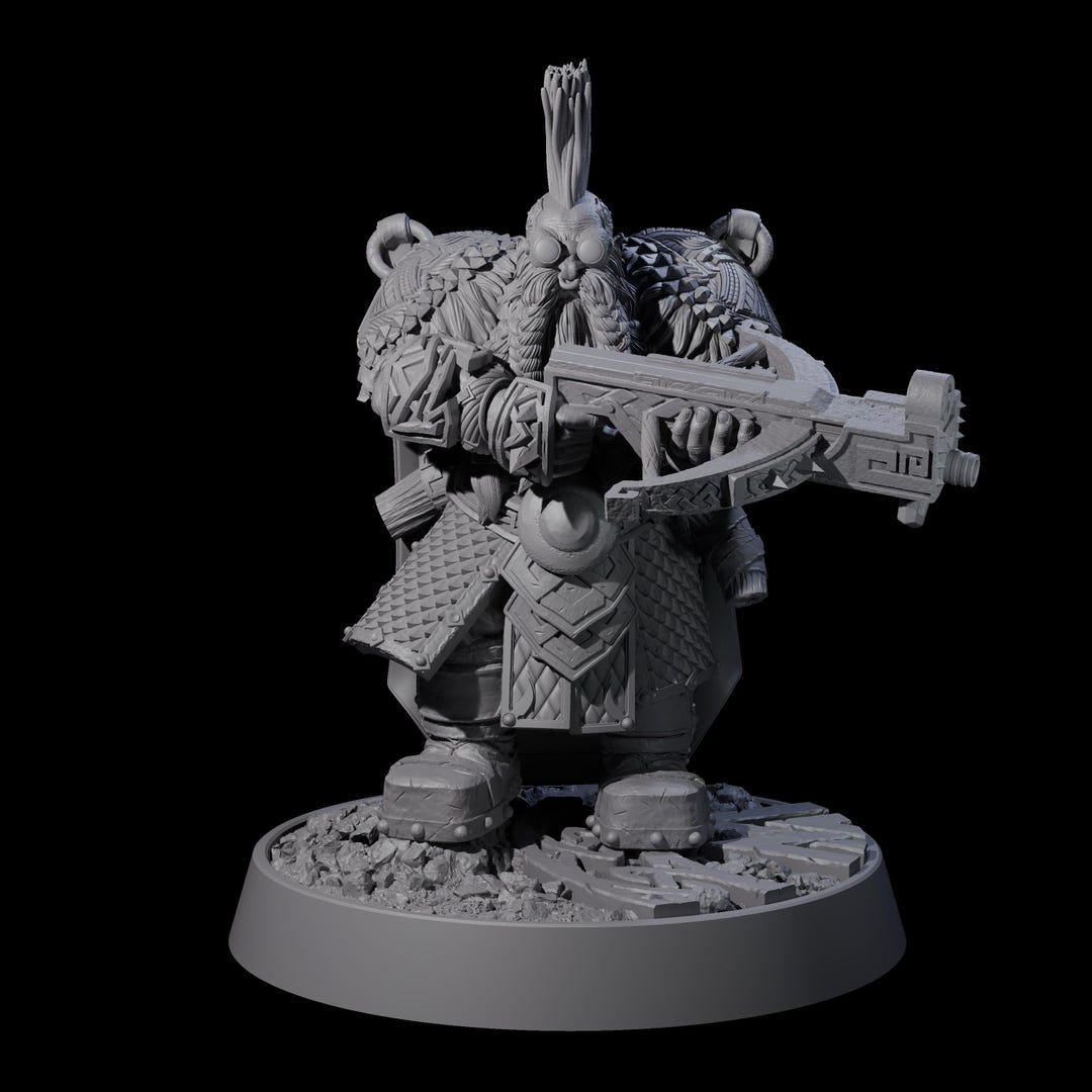 Dwarf Death Paladin D Miniature for D&D, Dungeons and Dragons ...