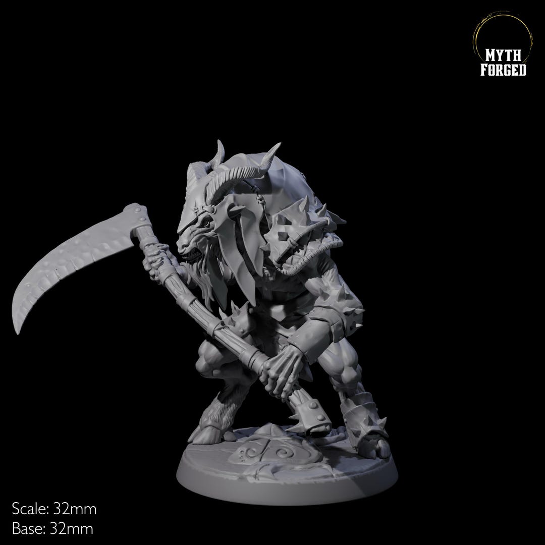 Shadowy Beastman A Miniature for D&D, Dungeons and Dragons, Pathfinder ...