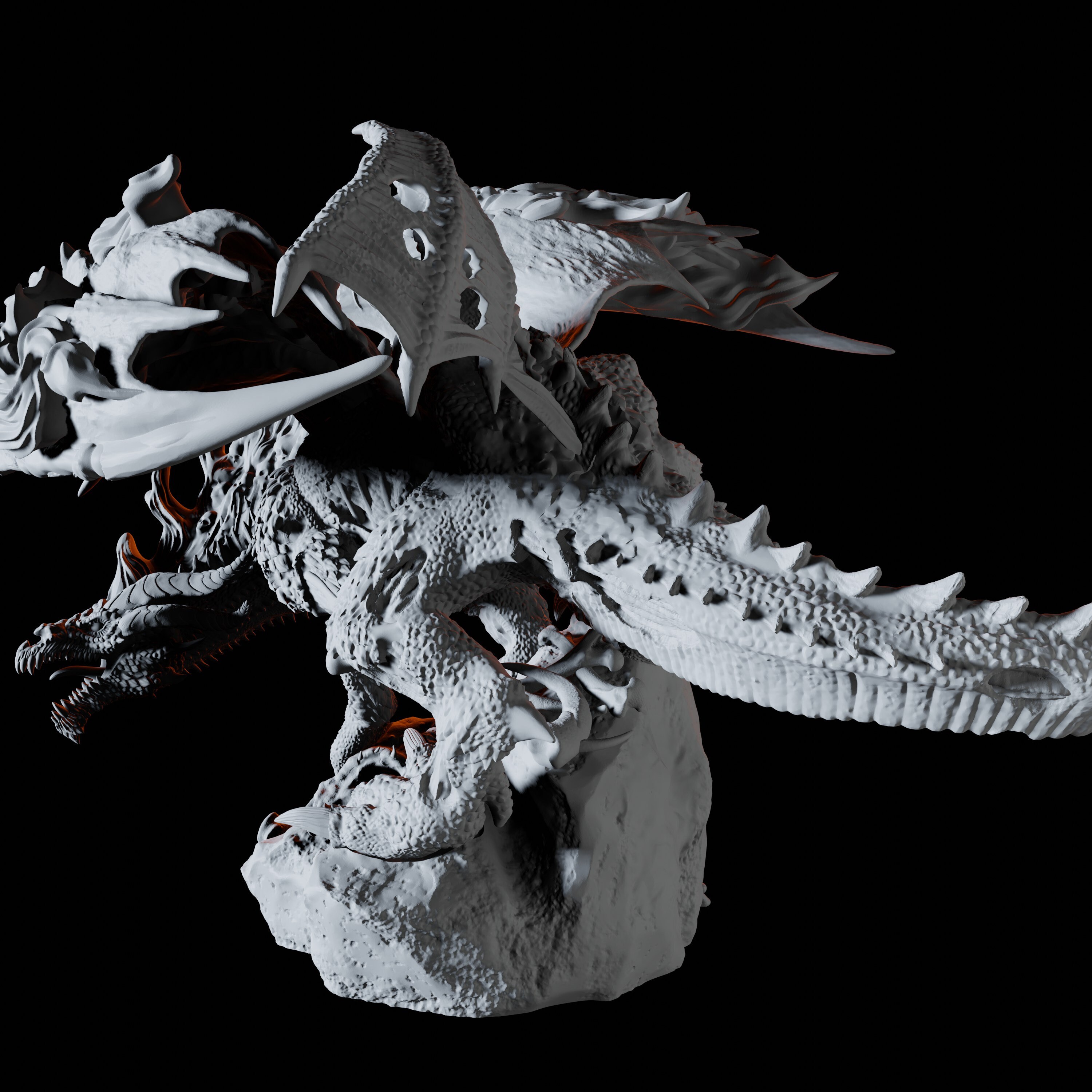 Dracolich Undead Dragon Miniature for D&D Dungeons and - Etsy