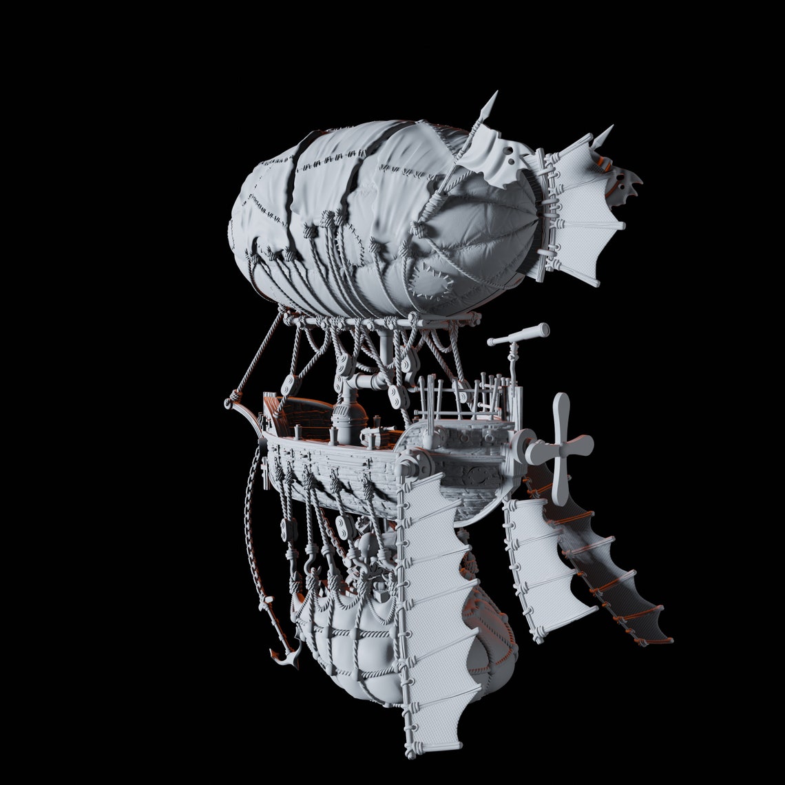 Goblin Zeppelin Miniature for D&D Dungeons and Dragons - Etsy