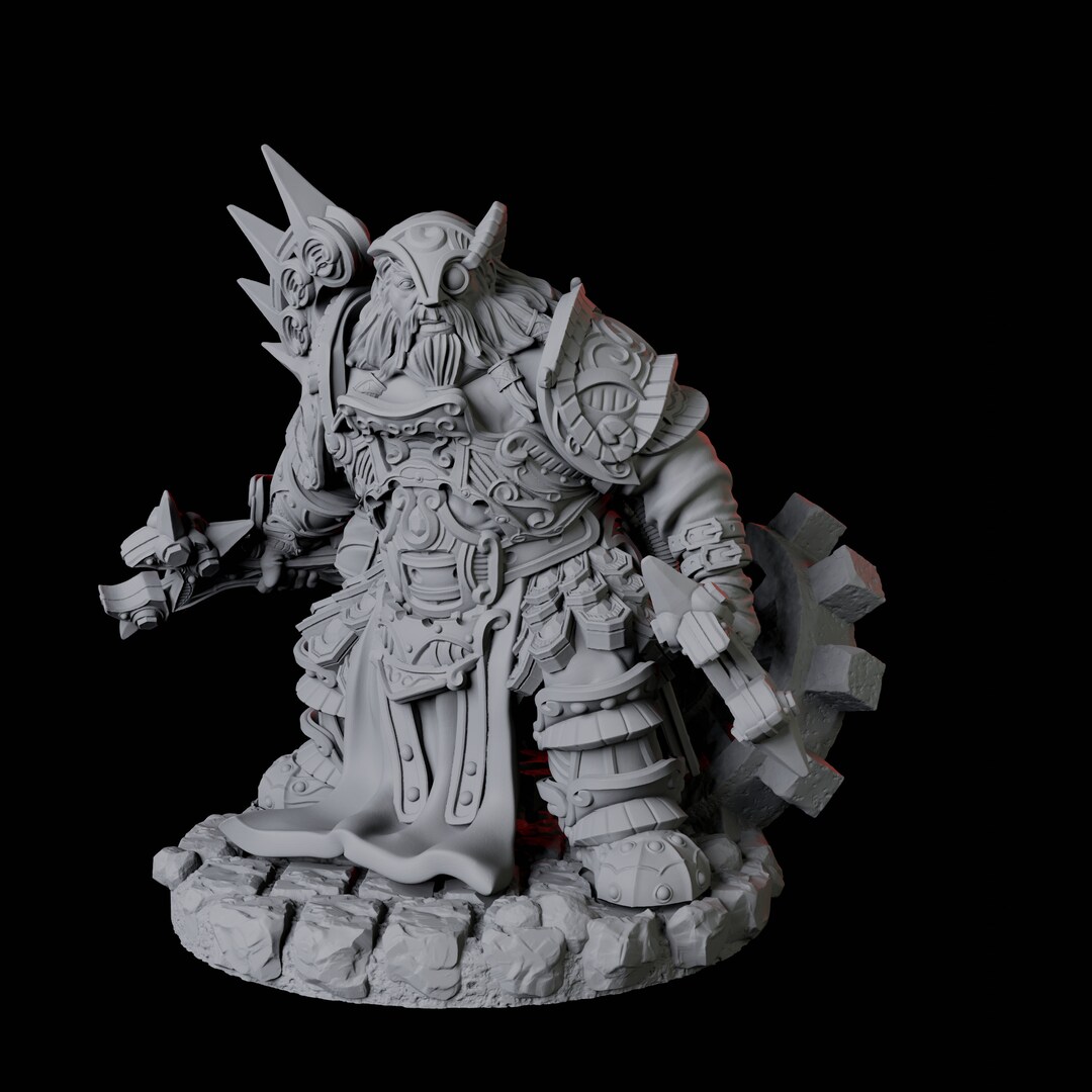 Dwarf Artificer Engineer Miniature A for D&D, Dungeons and Dragons ...