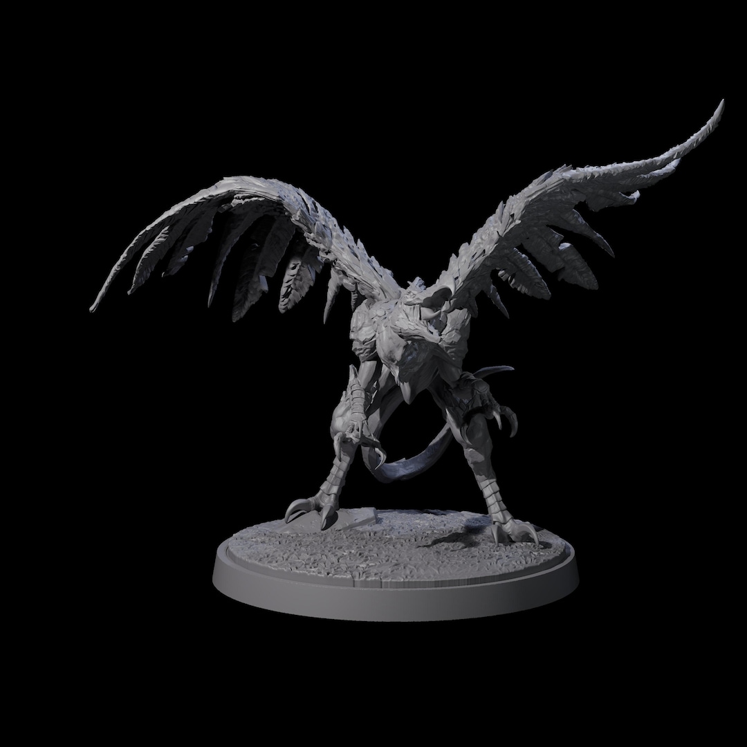 Grounded Angry Vrock A Miniature for D&D, Dungeons and Dragons ...
