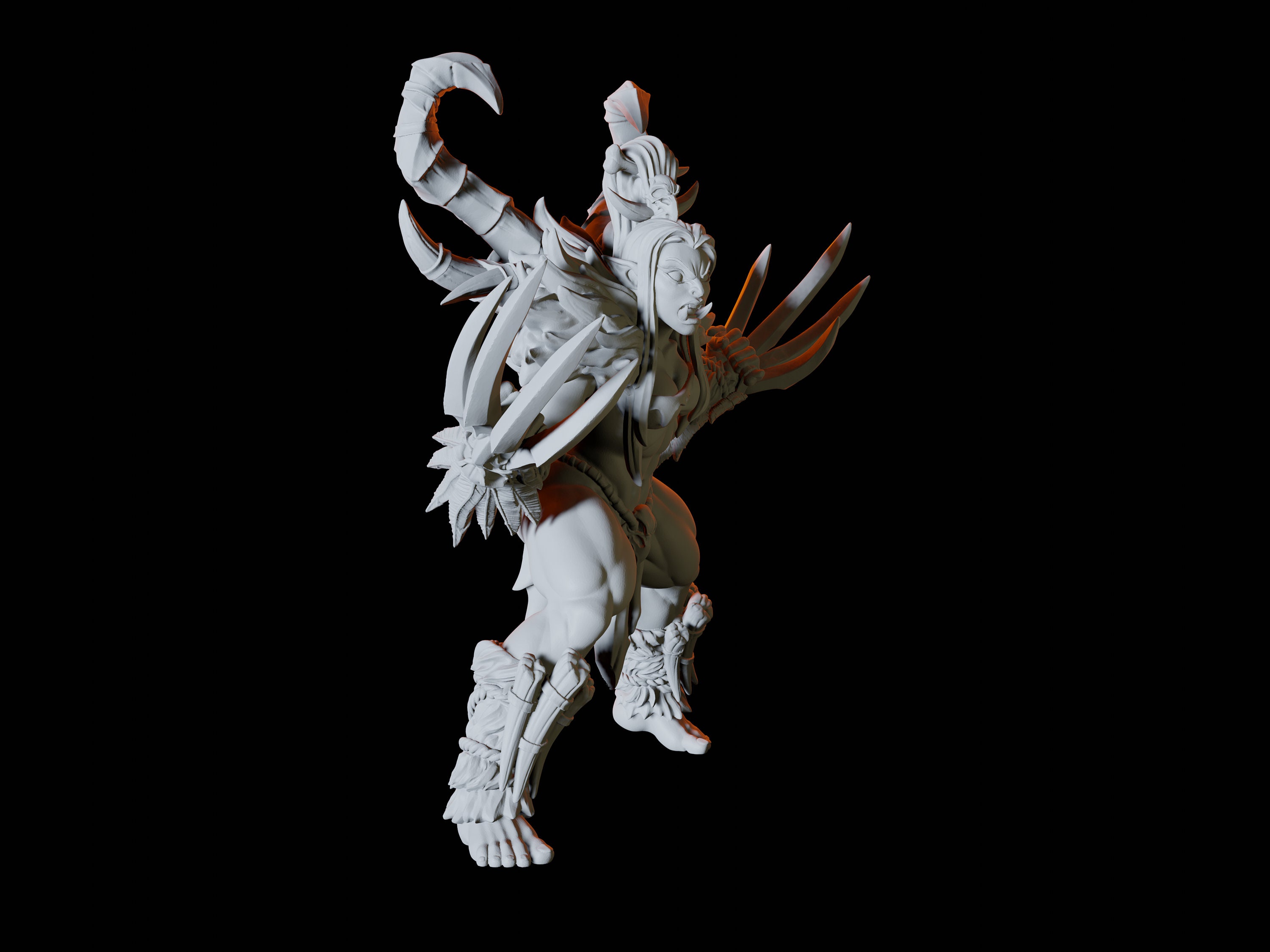 Female Orc Shaman Fighter Miniature for D&D Dungeons and - Etsy UK