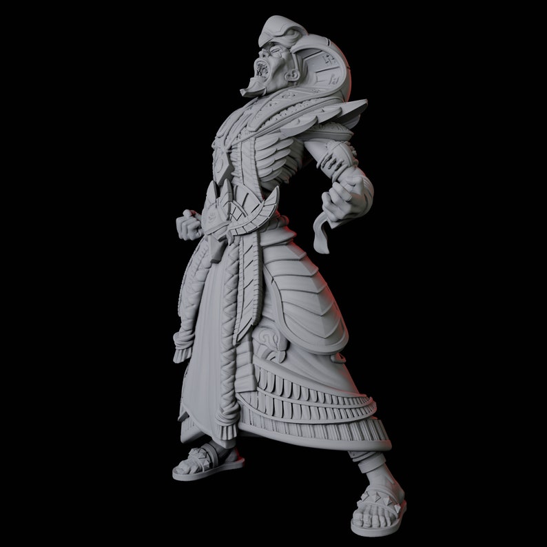 Screaming Undead Pharaoh Miniature for D&D, Dungeons and Dragons ...