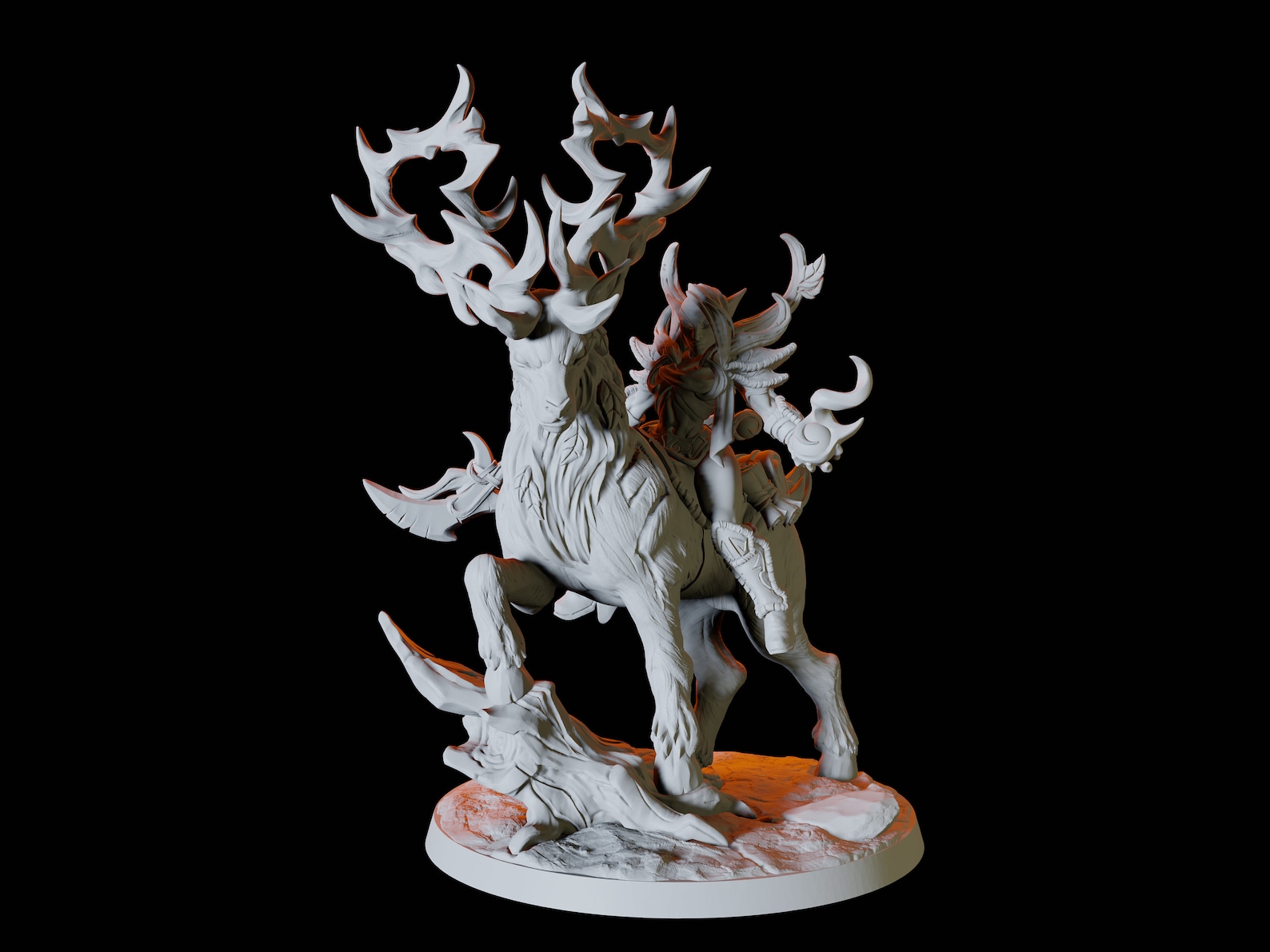 Giant Elk or Deer Miniature for D&D Dungeons and Dragons - Etsy