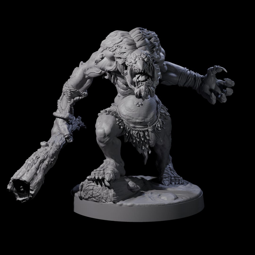 Hunch Back Troll C Miniature for D&D, Dungeons and Dragons, Pathfinder ...