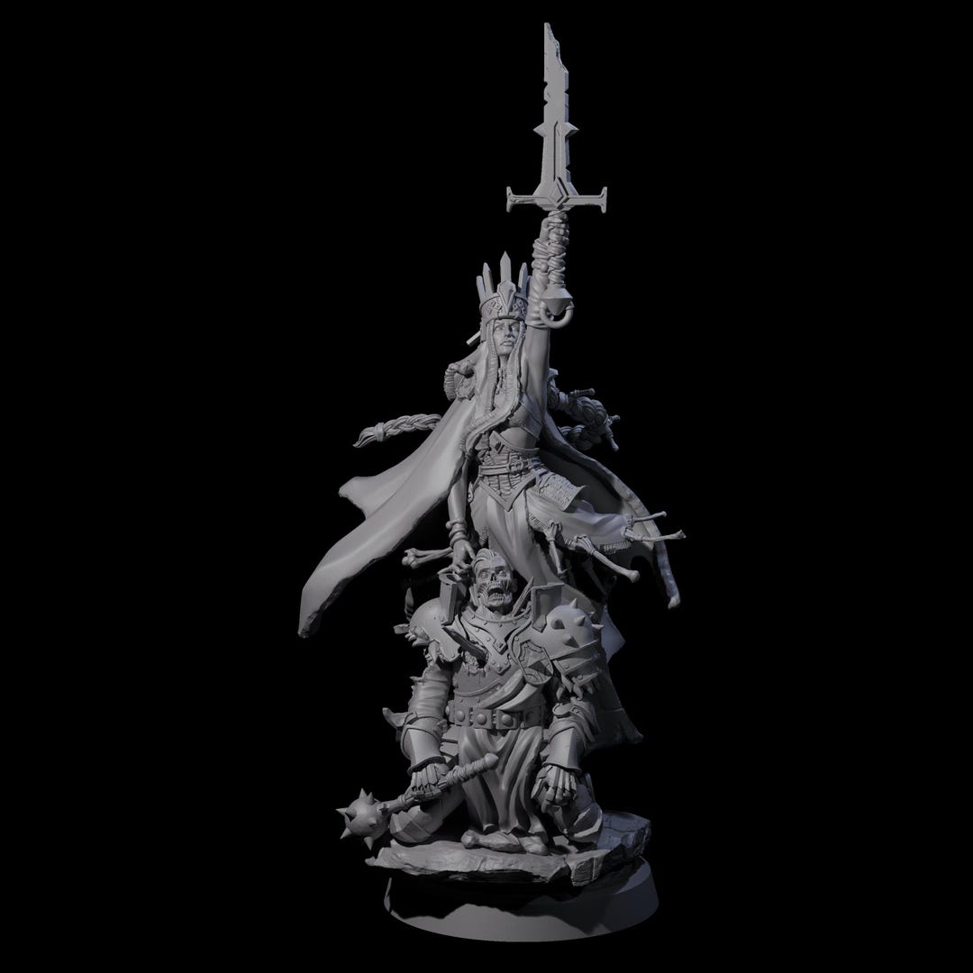 Mistress of the Undead Miniature for D&D, Dungeons and Dragons ...