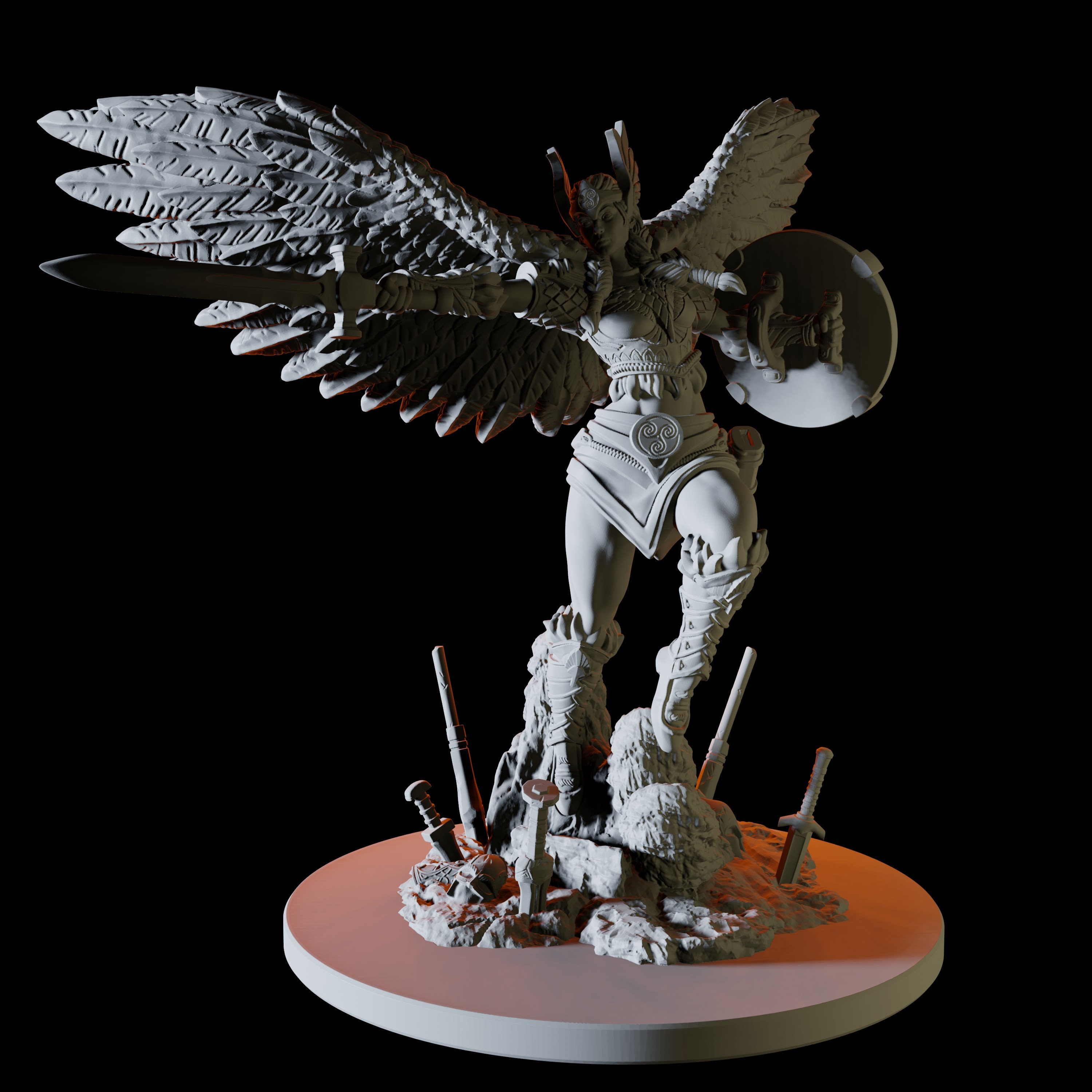 Valkyrie Miniature for D&D Dungeons and Dragons Pathfinder - Etsy