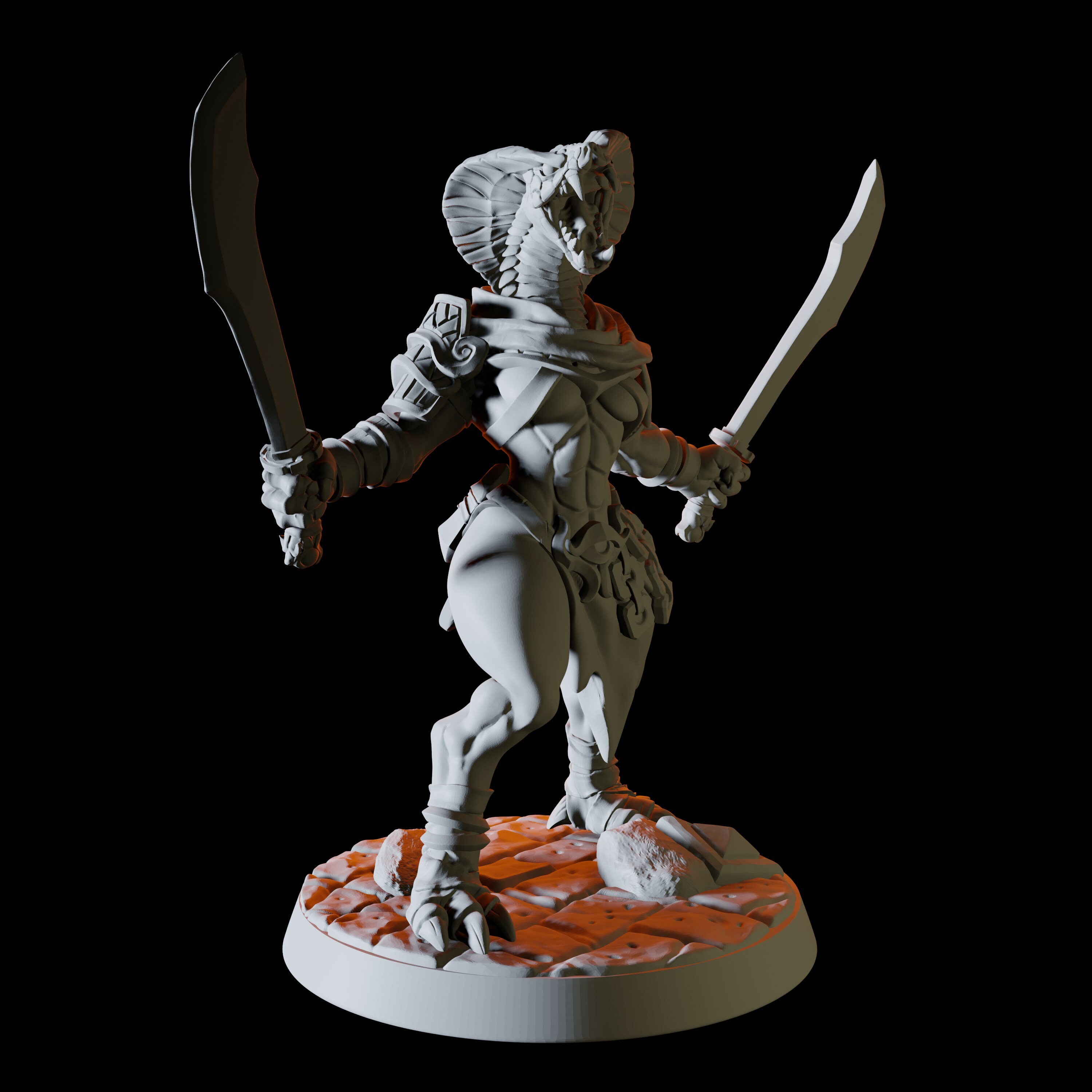 Yuan-ti Malison Miniature D for D&D, Dungeons and Dragons, Pathfinder ...