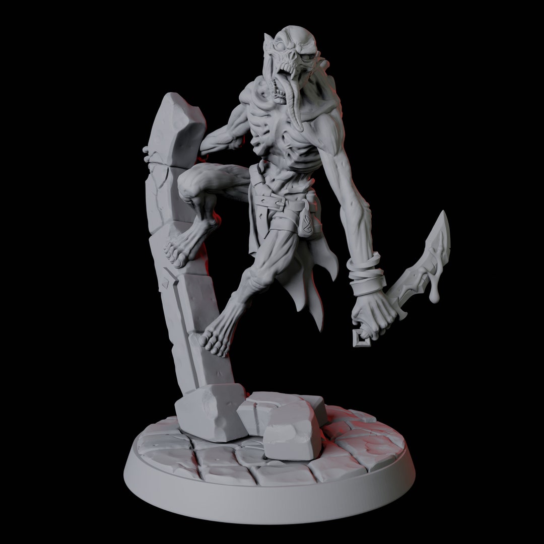 Creeping Ghoul Miniature C for D&D, Dungeons and Dragons, Pathfinder ...