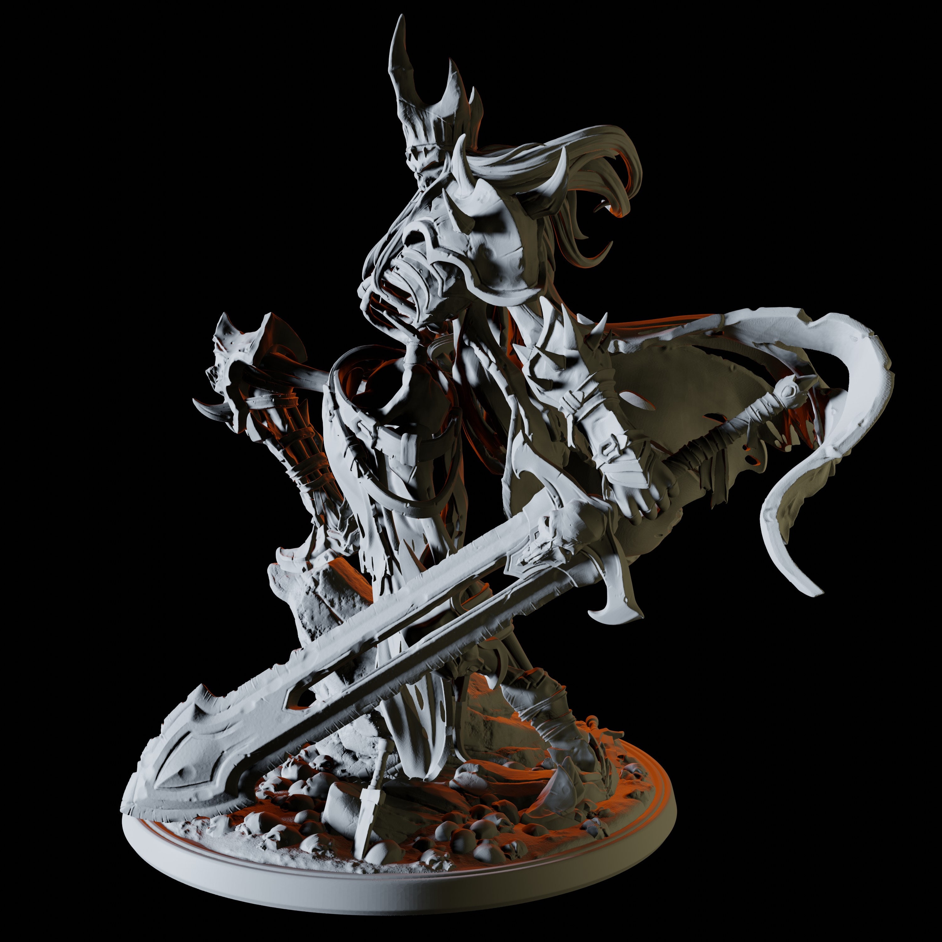 Undead Skeleton King Miniature for D&D, Dungeons and Dragons ...