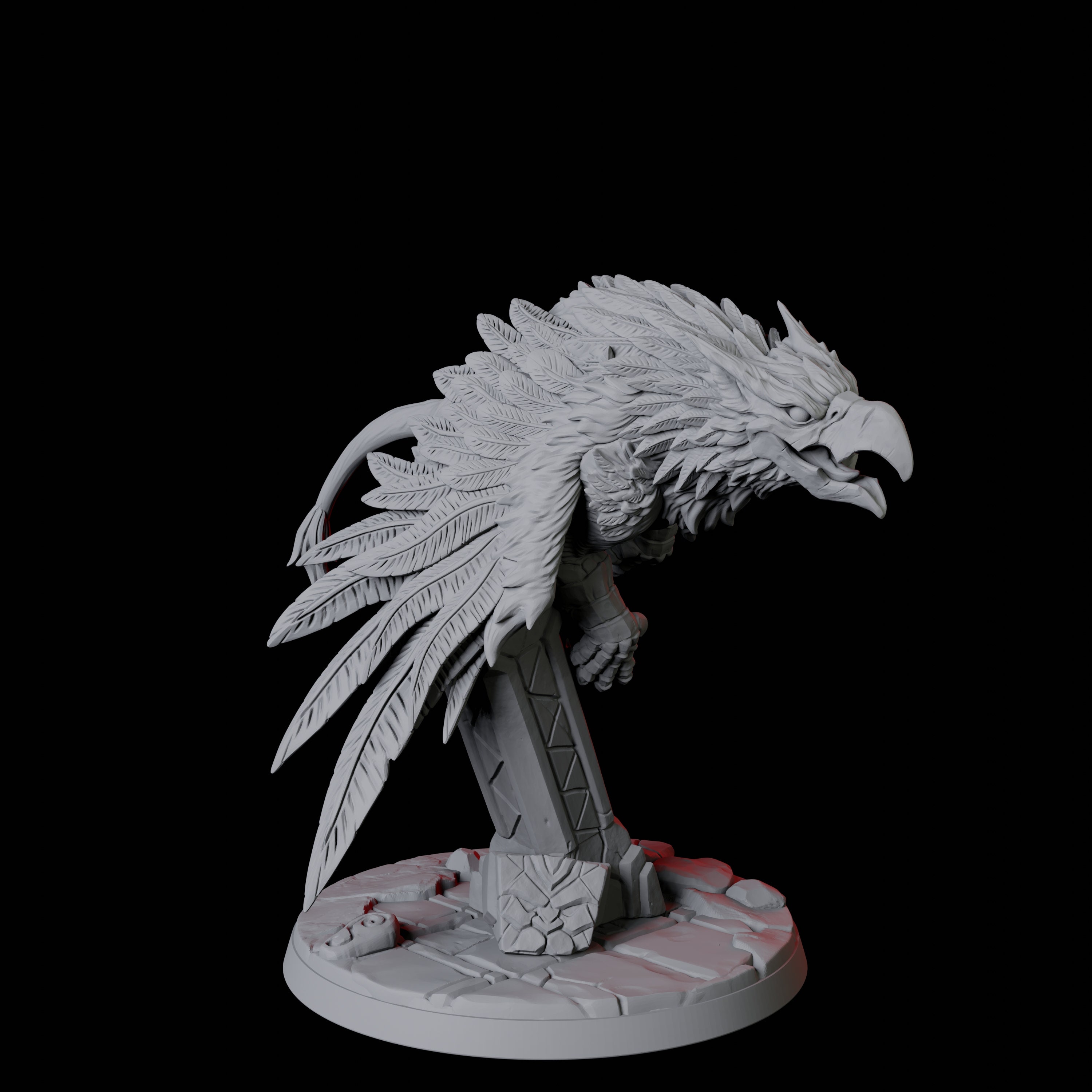 Four Leaping Griffon Miniatures for D&D, Dungeons and Dragons ...