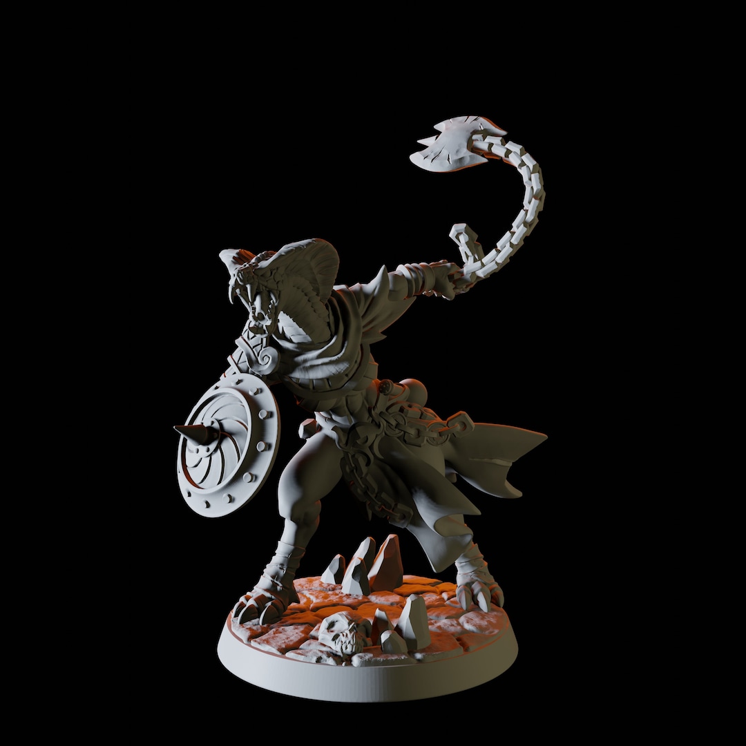 Yuan-ti Malison Miniature E for D&D, Dungeons and Dragons, Pathfinder ...