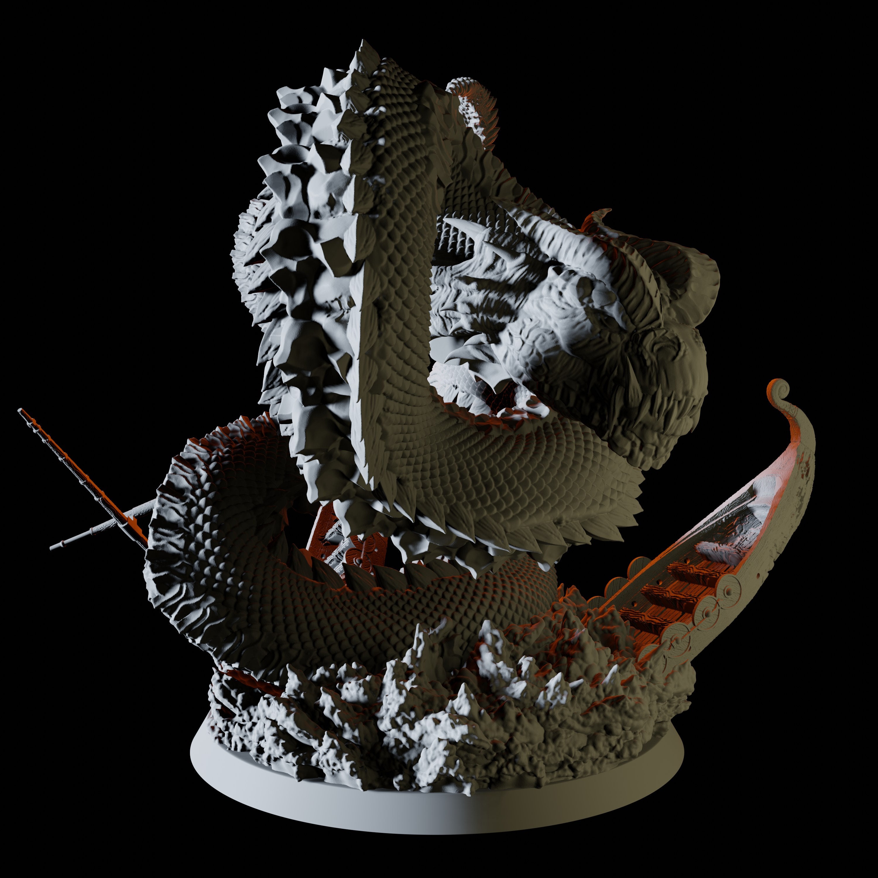 Ship Breaking Leviathan Miniature for D&D Dungeons and - Etsy