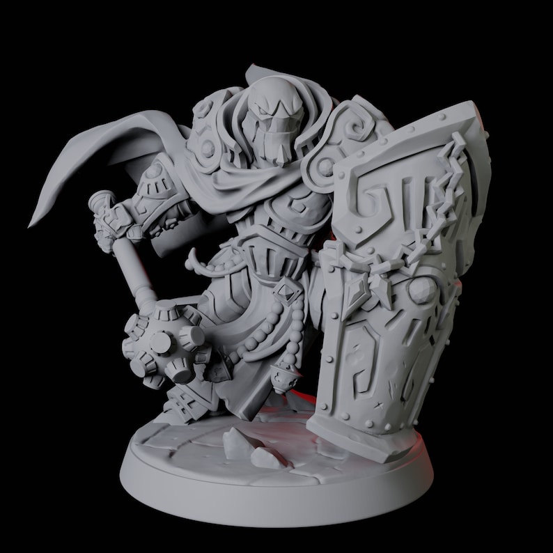 Warforged Paladin Fighter Miniature for D&D Dungeons and - Etsy