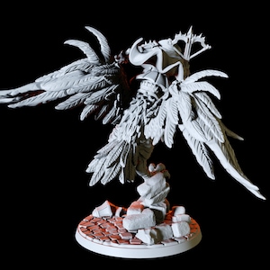 Giant Raven Miniature With Optional Rogue Rider for D&D, Dungeons and ...