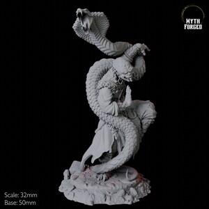 Yuan-ti Malison Snake Charmer Miniature C for D&D, Dungeons and Dragons ...