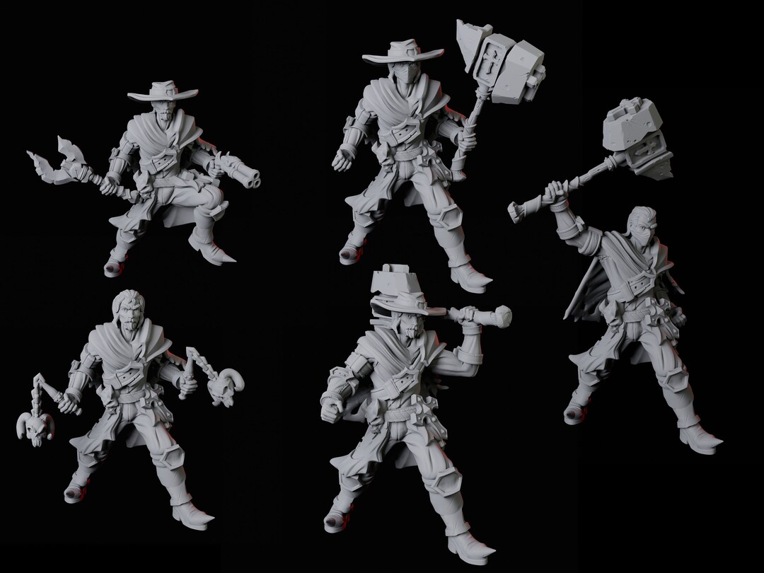 Band of Armed Ruffian Miniatures for D&D, Dungeons and Dragons ...