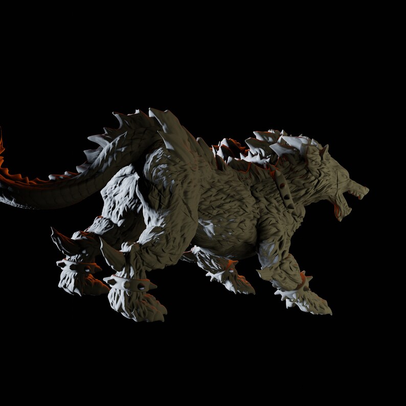 Cerberus Miniature for D&D, Dungeons and Dragons, Pathfinder and Many ...