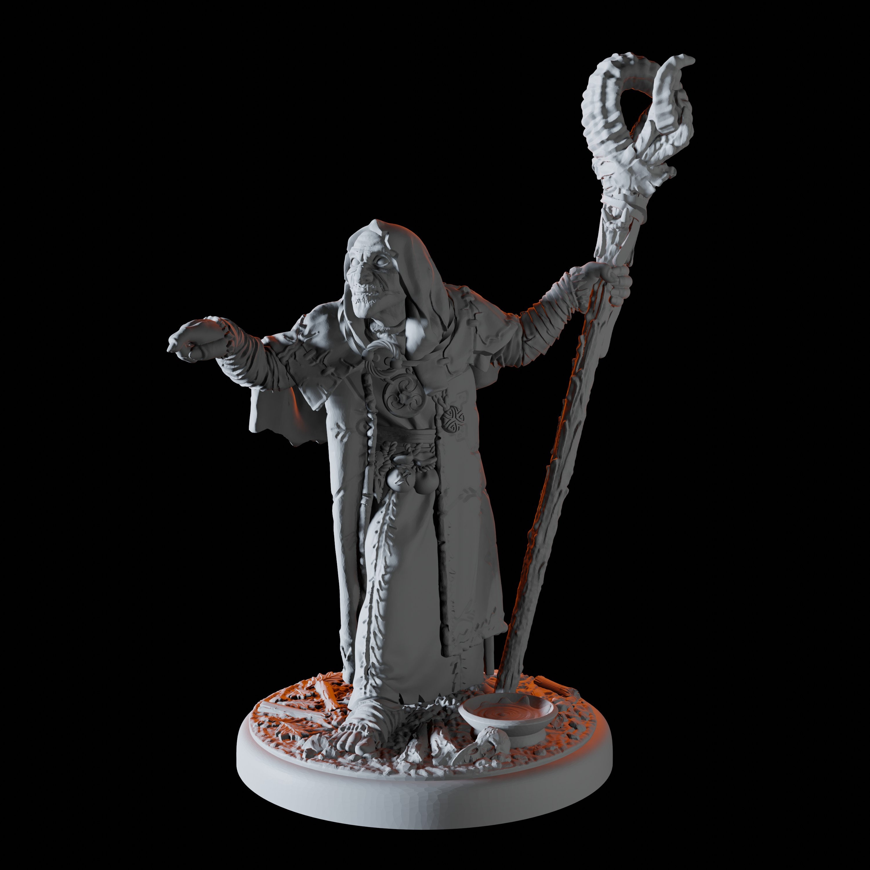 Evil Human Druid Miniature for D&D Dungeons and Dragons - Etsy