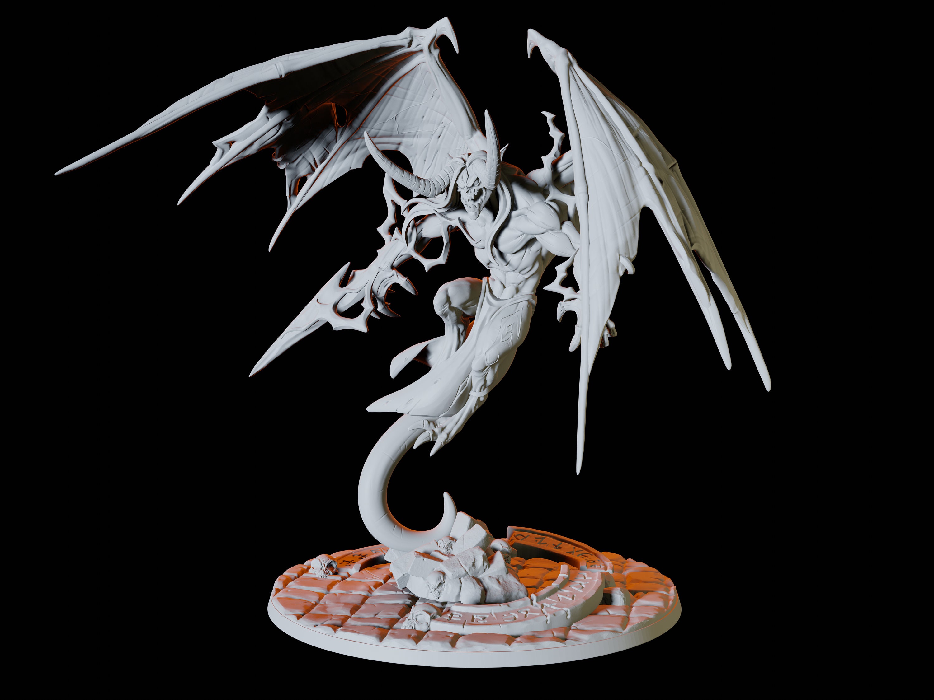 Archdevil Bone Devil or Demon Miniature for D&D Dungeons and | Etsy