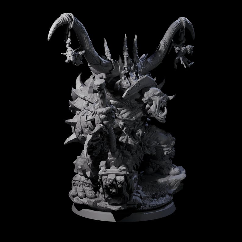 Four Hulking Ogre Juggernauts Miniature for D&D, Dungeons and Dragons ...