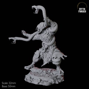 Yuan-ti Malison Snake Charmer Miniature D for D&D, Dungeons and Dragons ...