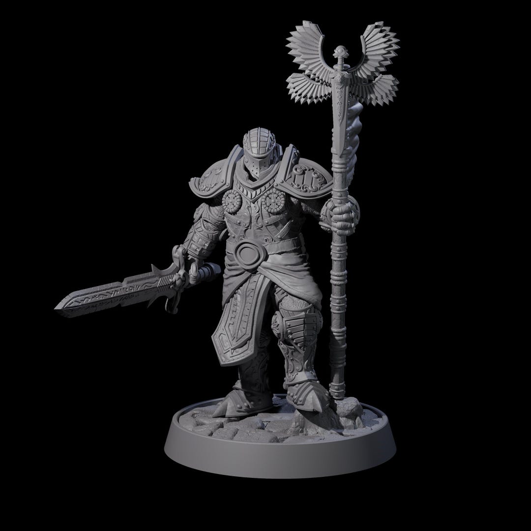 Ornate Palace Guard C Miniature for D&D, Dungeons and Dragons ...
