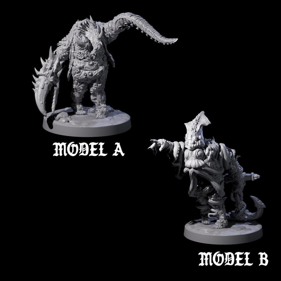 Two Salty Abyssal Spawns Miniature for D&D, Dungeons and Dragons ...