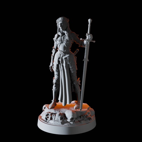 Female Sorceress Miniature for Dungeons and Dragons - Etsy