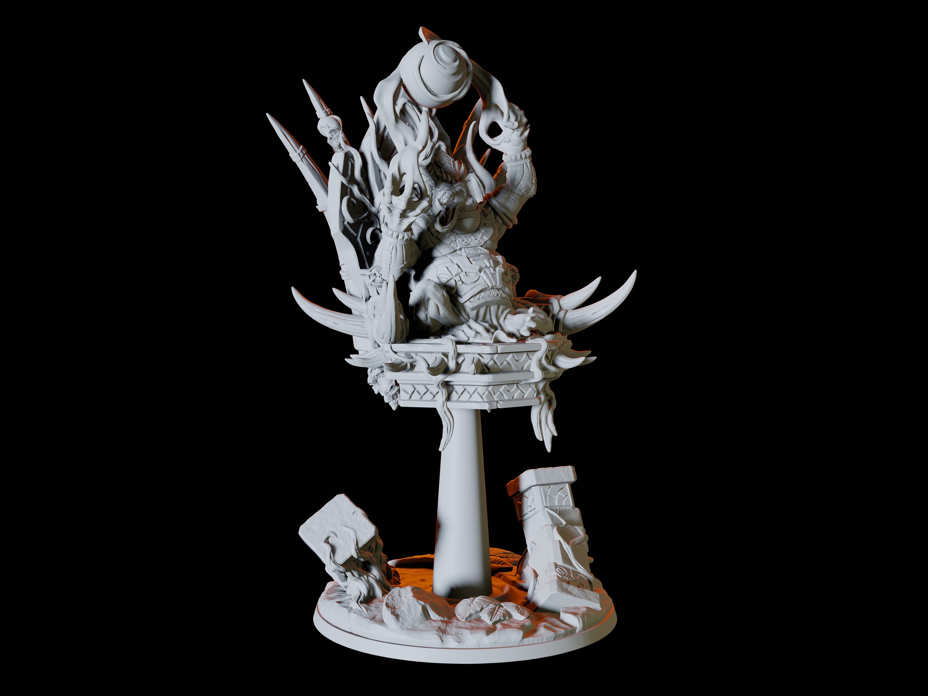 Bullywug Boss King Miniature for D&D, Dungeons and Dragons, Pathfinder ...