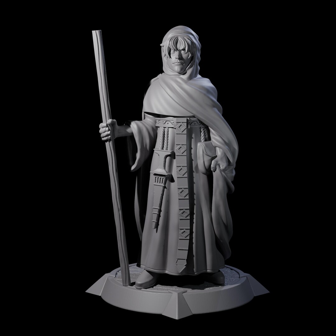 Stoic Wise Man Miniature for D&D, Dungeons and Dragons, Pathfinder and ...