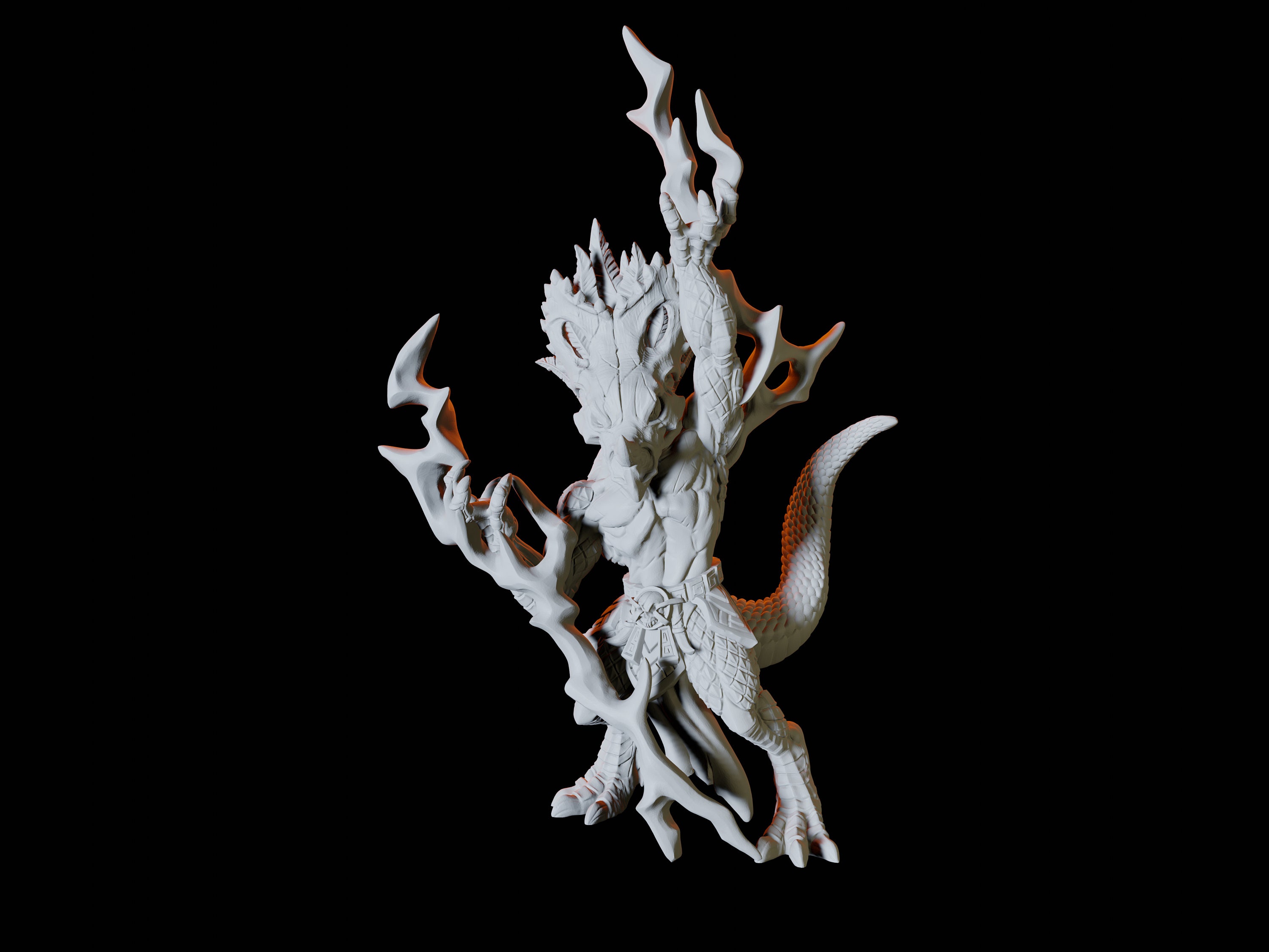 Lizardfolk Spellcaster Sorcerer Wizard for D&D Dungeons and | Etsy