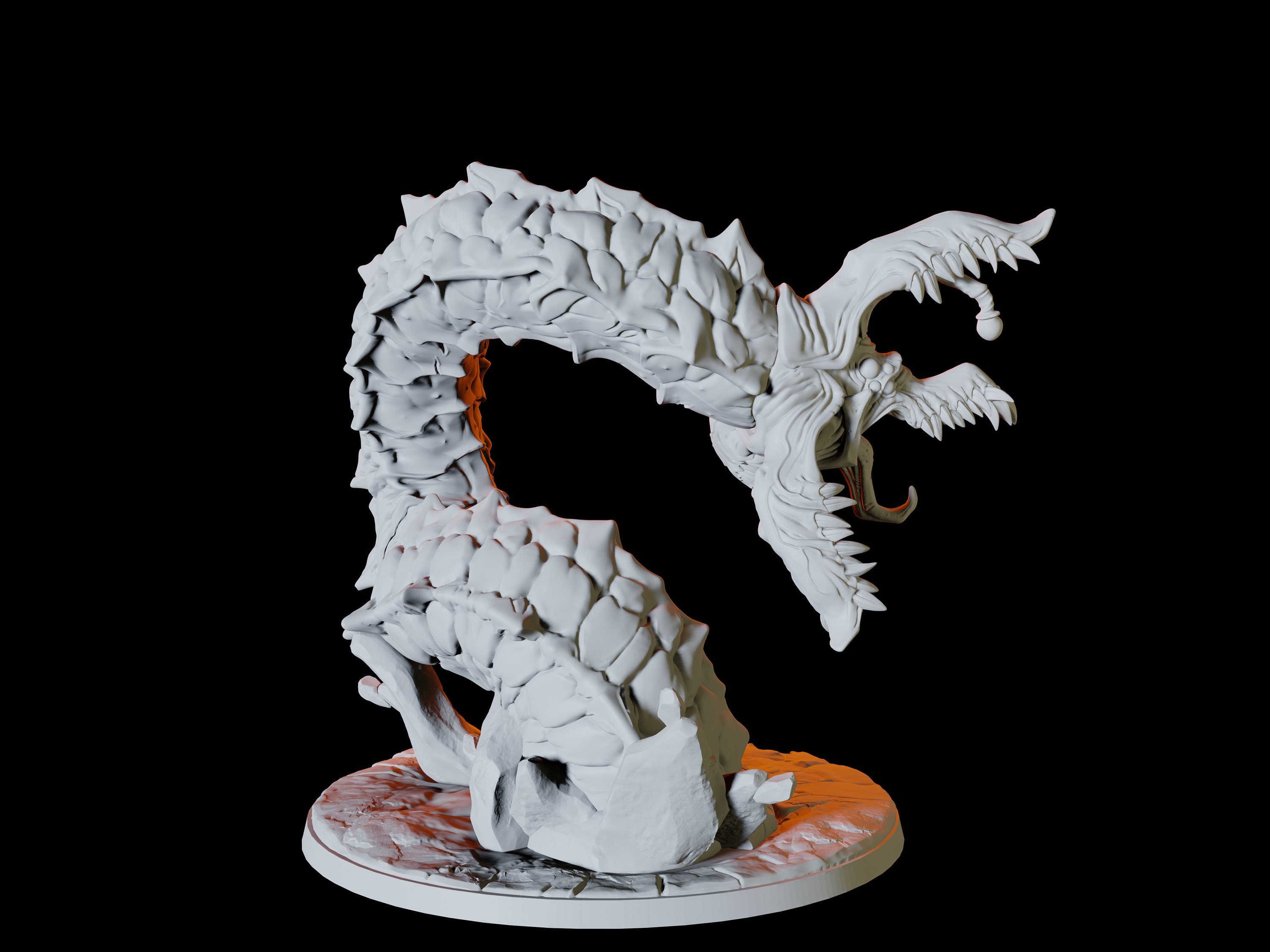 Purple Worm Miniature for D&D Dungeons and Dragons - Etsy