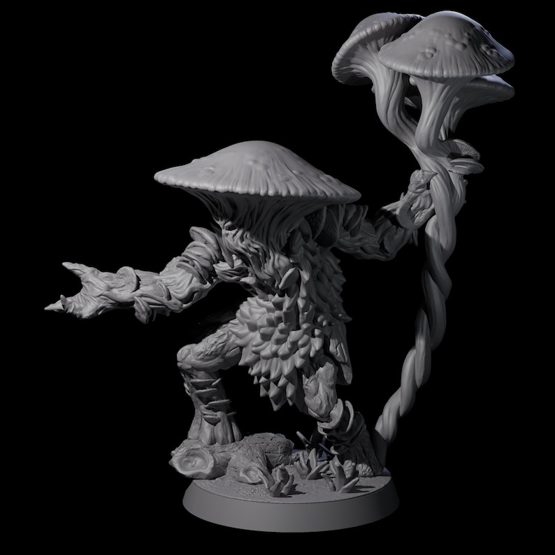 Spongy Myconid Warrior E Miniature for D&D, Dungeons and Dragons ...
