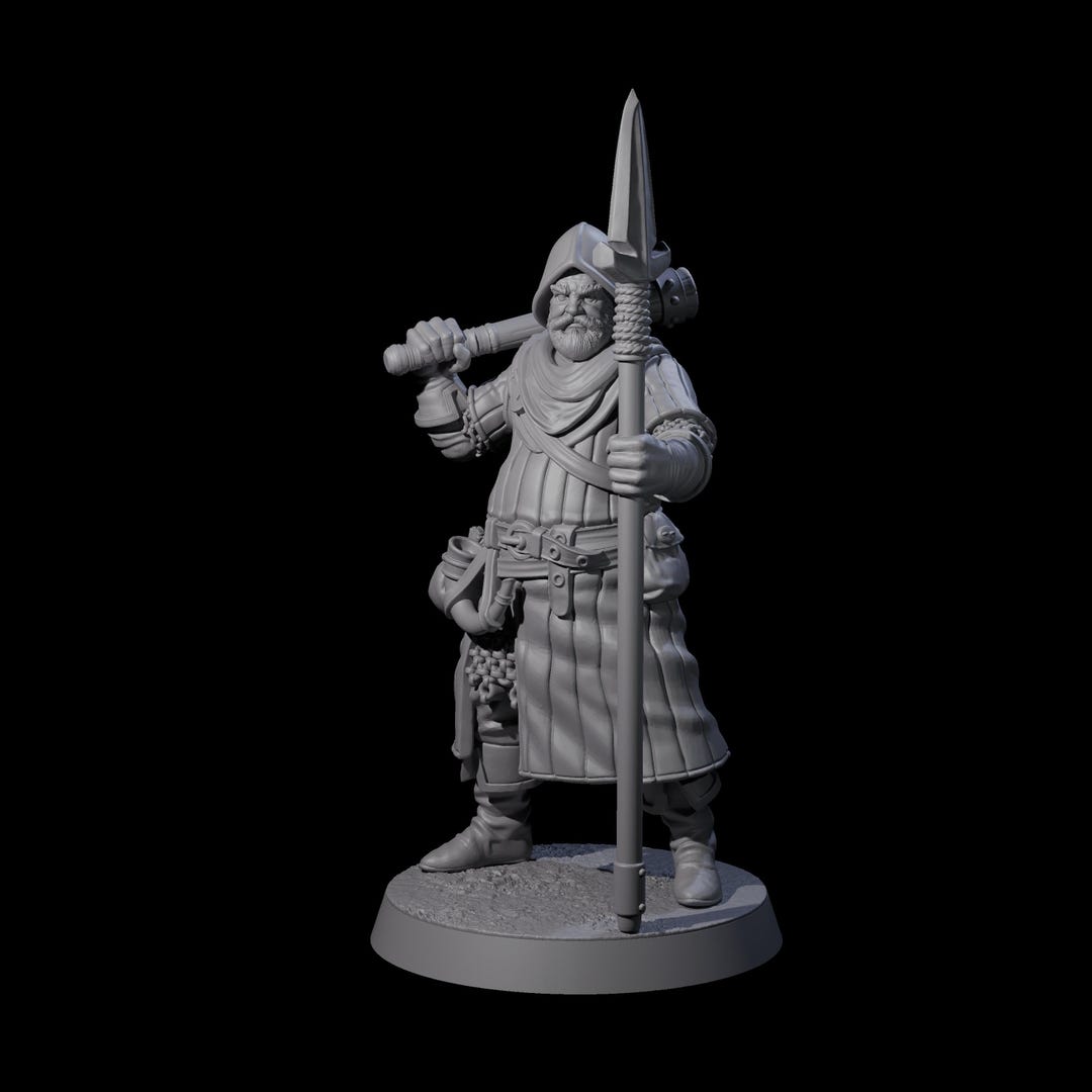 Investigating Town Militia B Miniature for D&D, Dungeons and Dragons ...