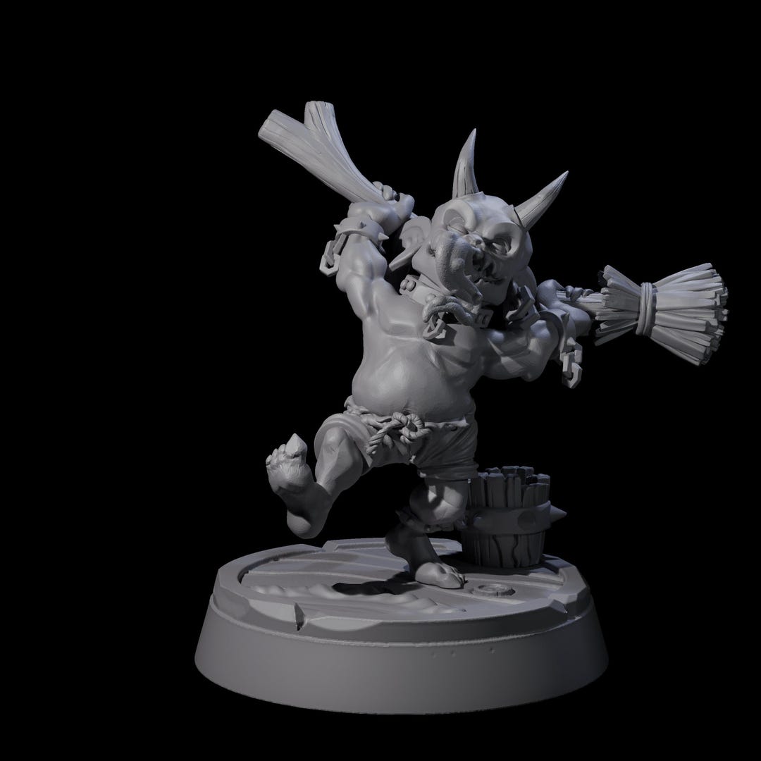 Menial Imp Deck Scrubber B Miniature for D&D, Dungeons and Dragons ...