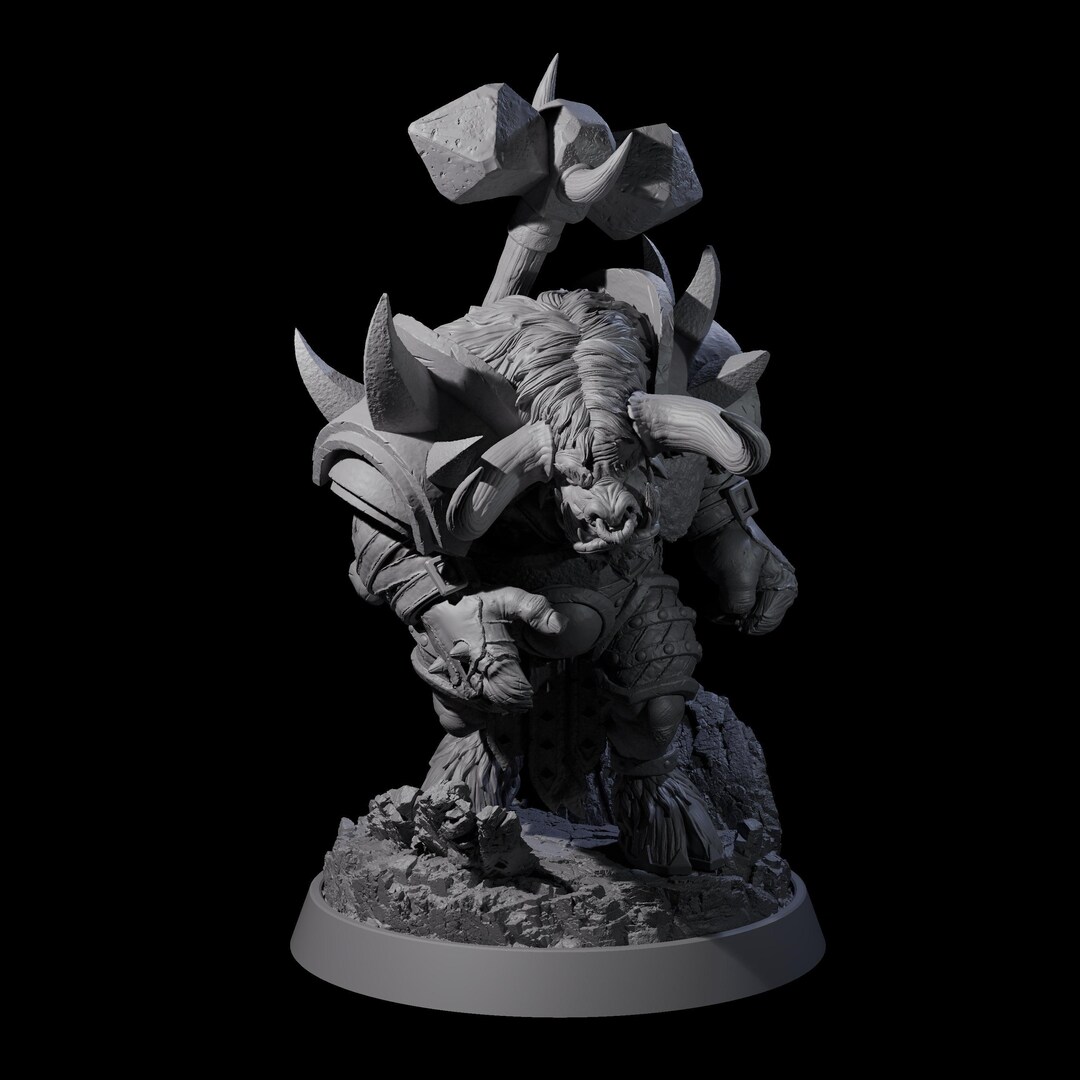 Mythical Maze Minotaur B Miniature for D&D, Dungeons and Dragons ...