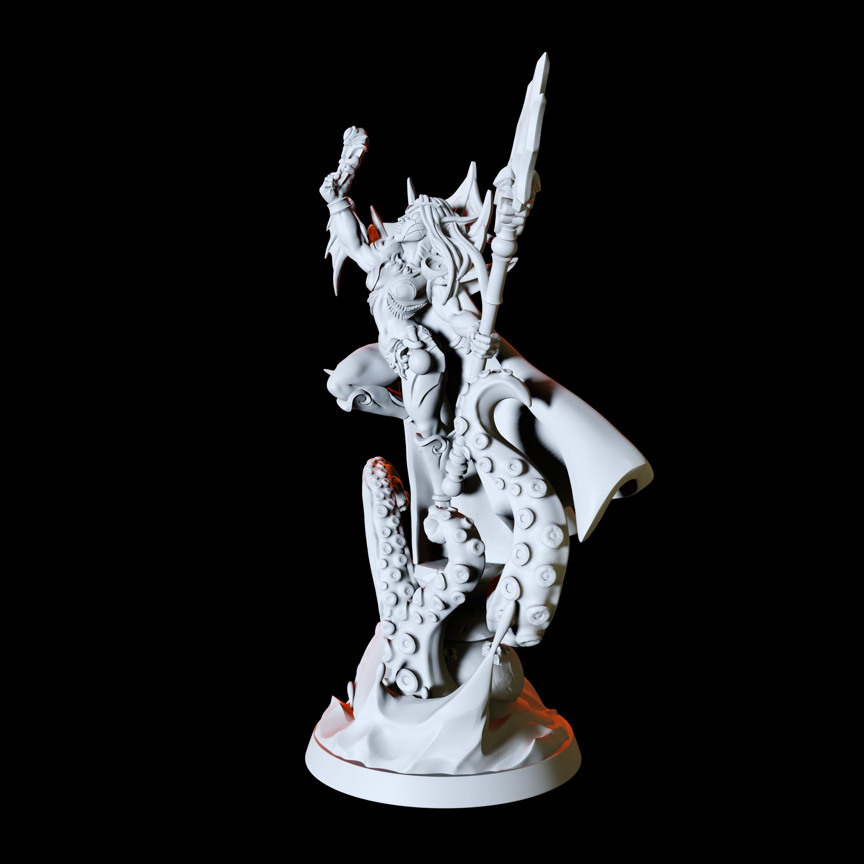 Queen Sea Elf Miniature for D&D Dungeons and Dragons - Etsy