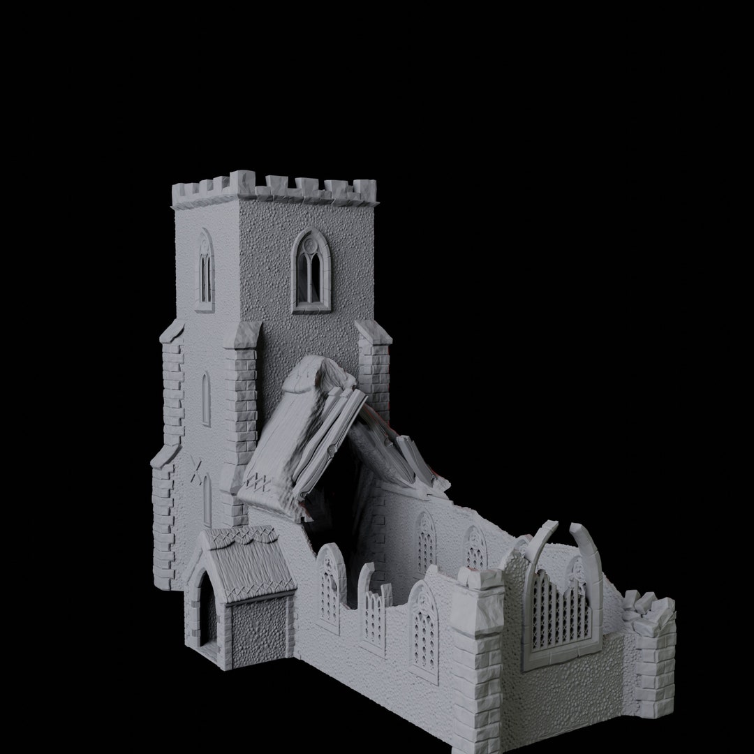 Ruined Church Dice Tower for Dungeons and Dragons, Pathfinder or Any ...