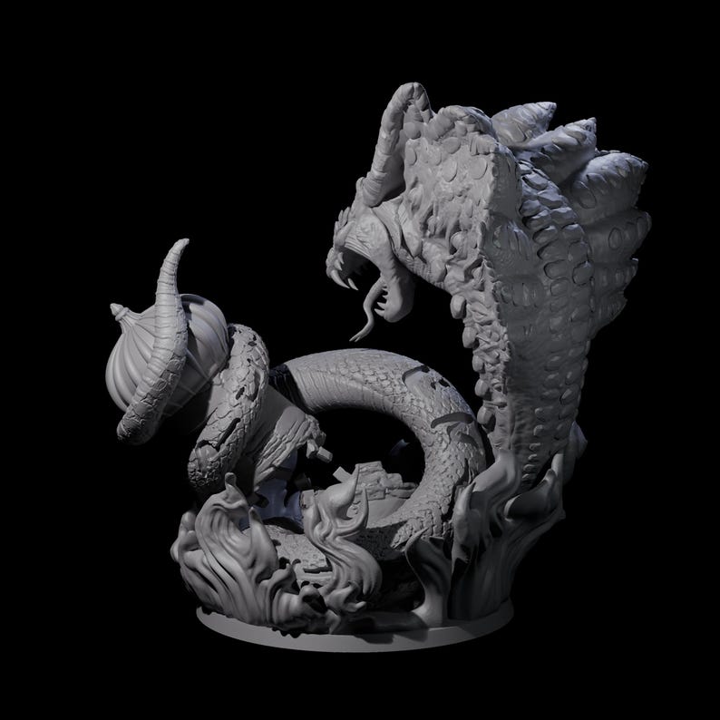 Transformed Mega Djinni Miniature for D&D, Dungeons and Dragons ...