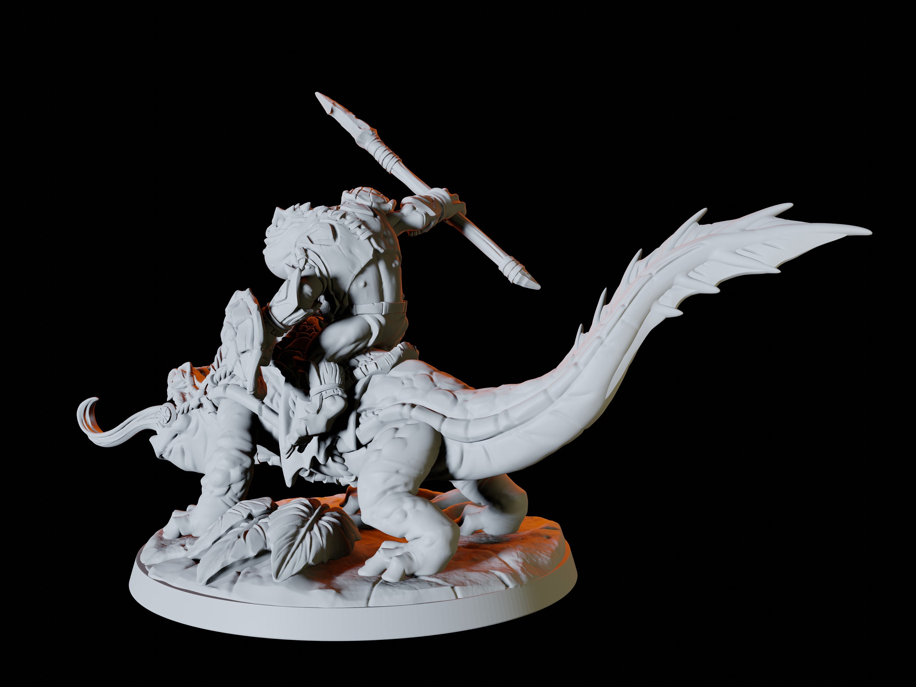 Mounted Bullywug Warriors Miniature for D&D Dungeons and - Etsy UK
