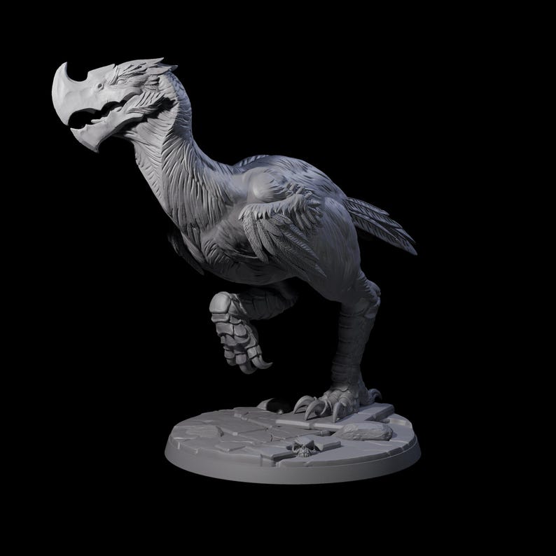 Four Hunting Axe Beaks Miniature for D&D, Dungeons and Dragons ...
