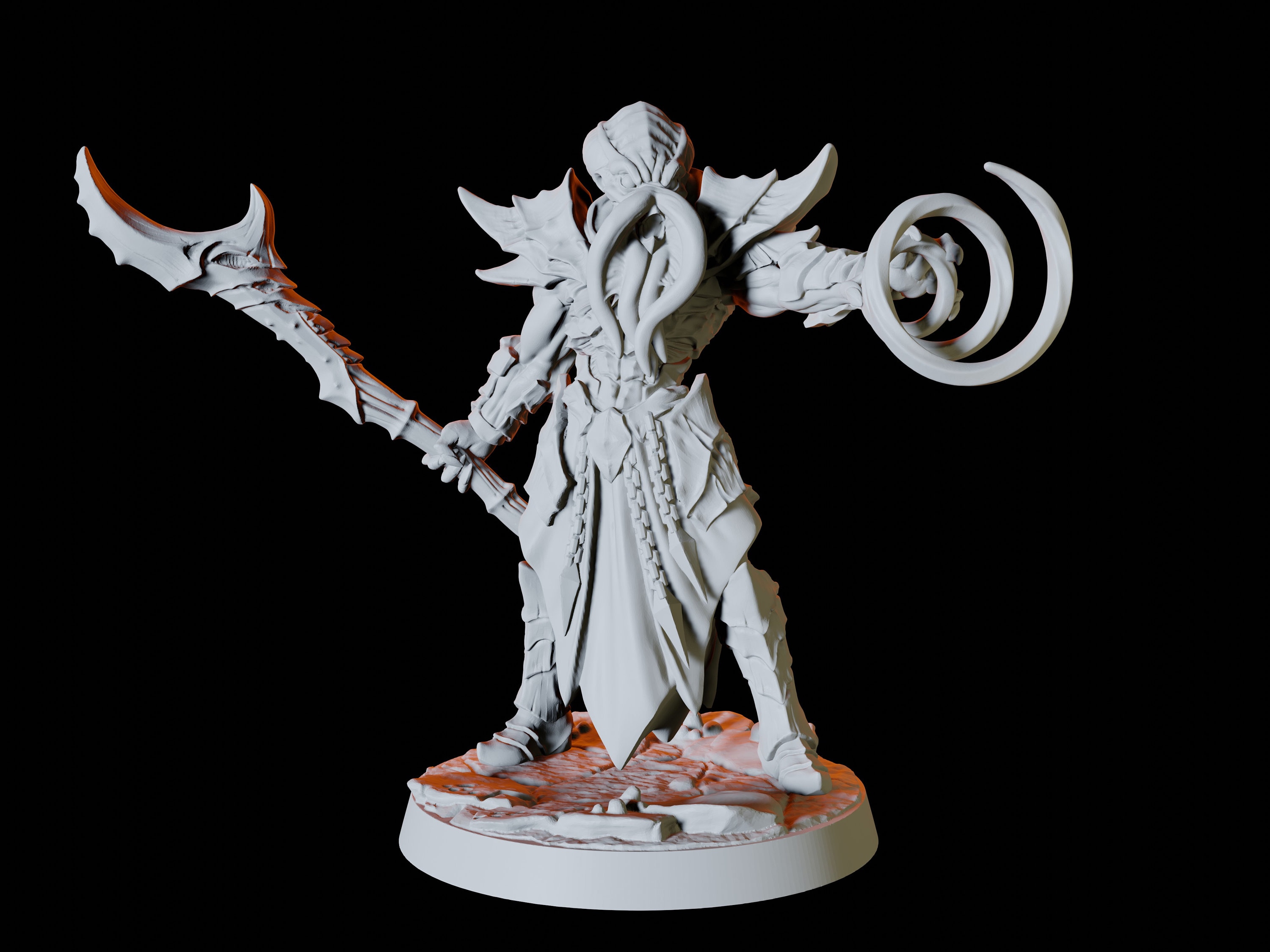 Six Mind Flayer Illithid Army Set Warriors Miniature for D&D, Dungeons ...