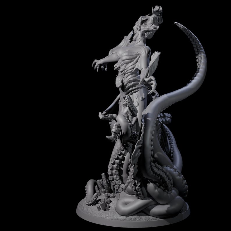 Tentacled Sea Hag Matriarch Miniature for D&D, Dungeons and Dragons ...