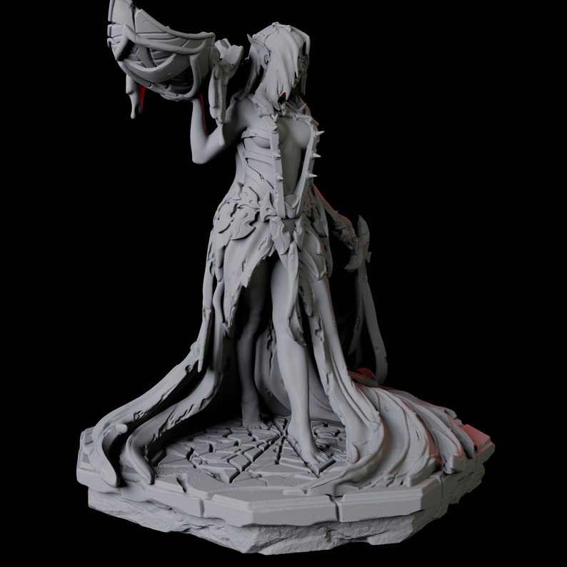 Female Drow High Priestess Miniature for D&D, Dungeons and Dragons ...