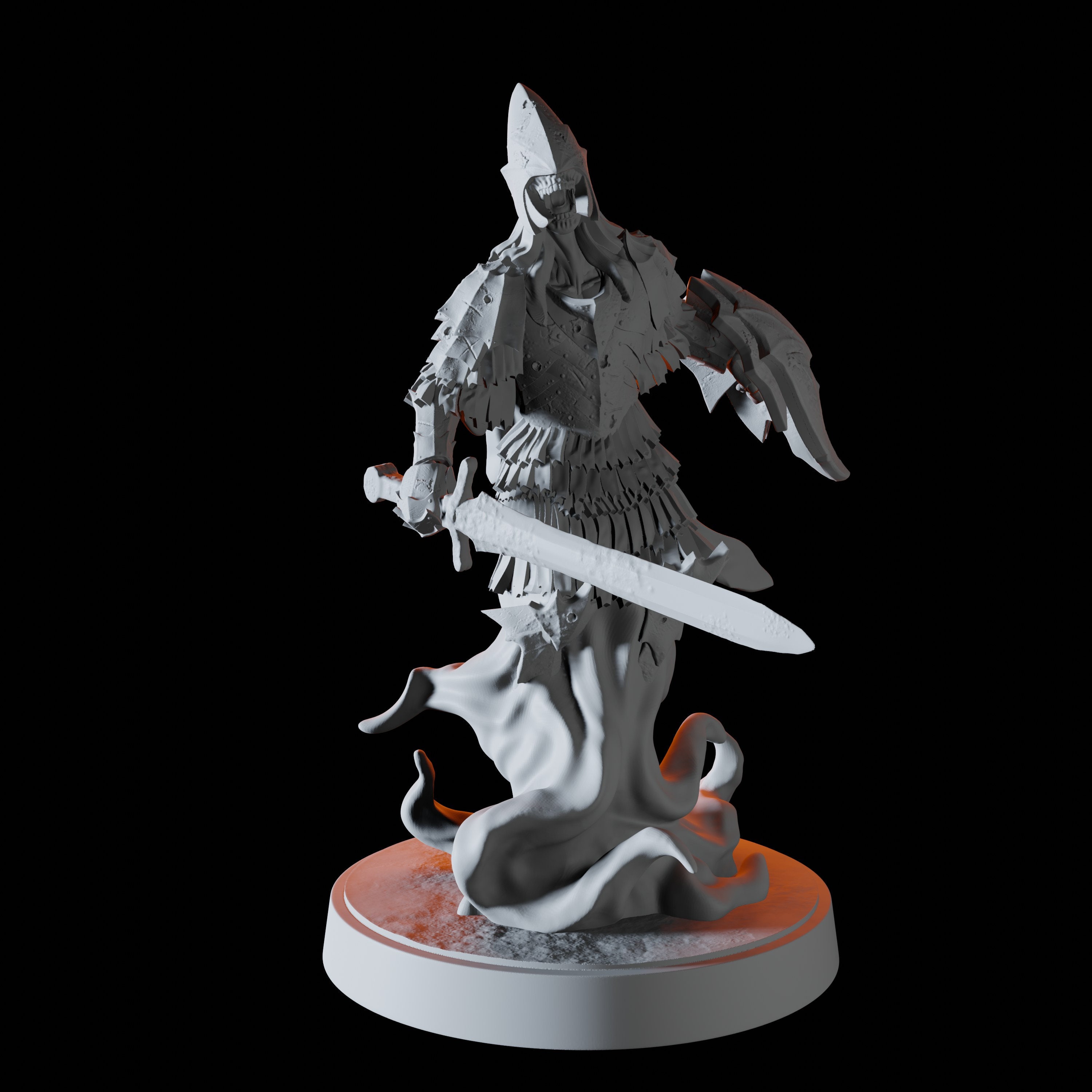Soldier Wraith Miniature for D&D, Dungeons and Dragons, Pathfinder and ...