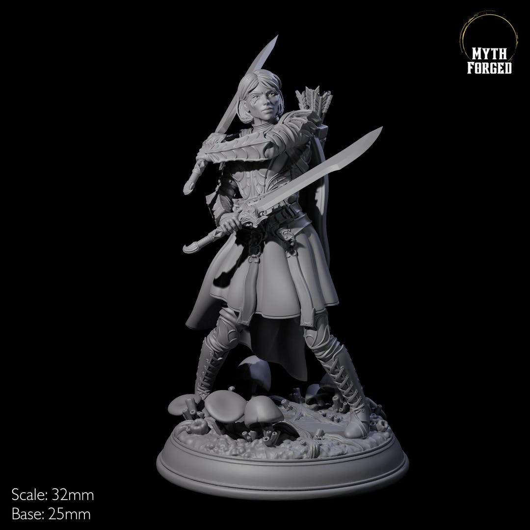 Female Drow Hunter Miniature C: D&D, Pathfinder, Tabletop Games - Etsy