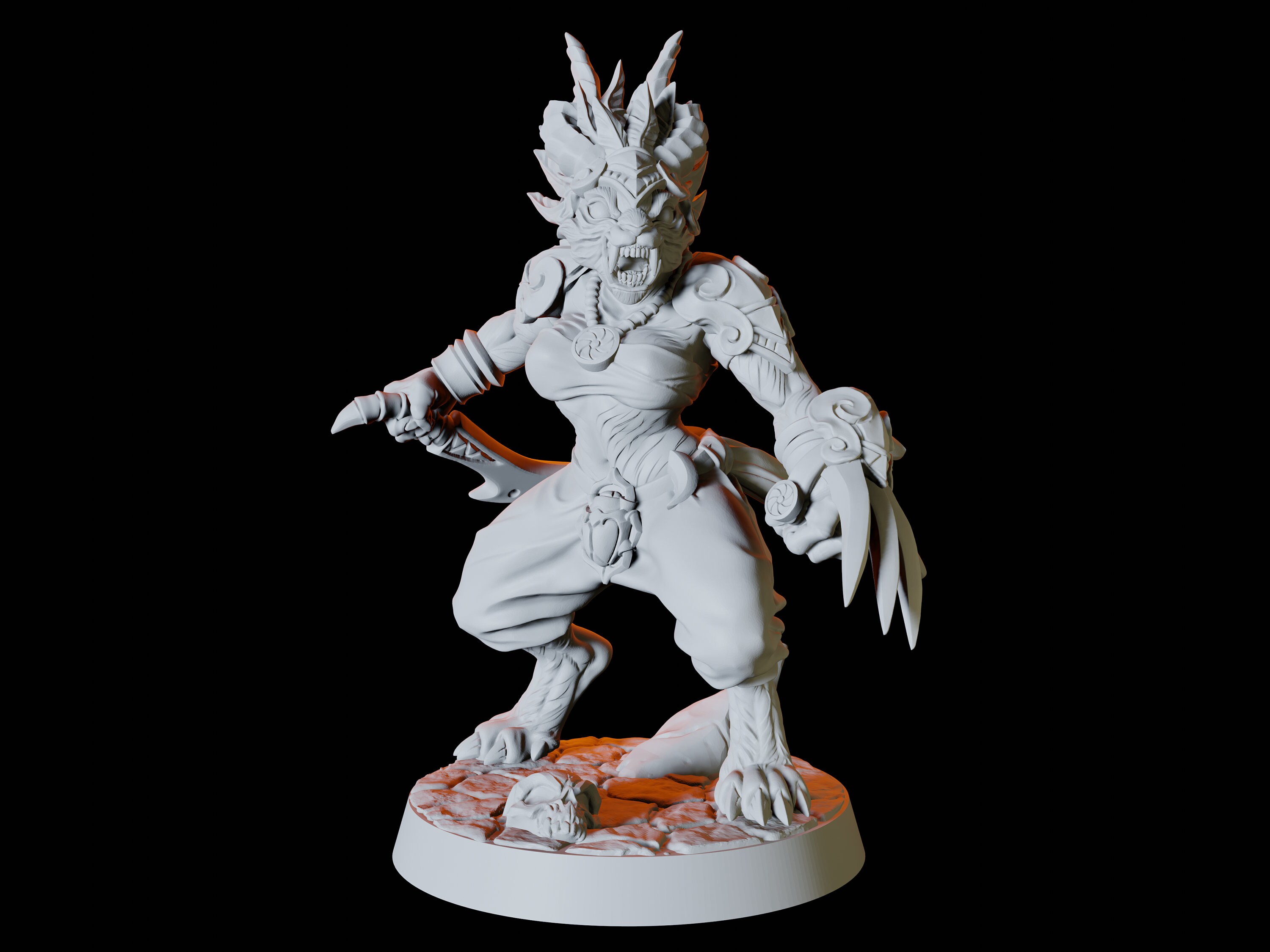 Six Tabaxi, Tigerfolk or Rakshasa Soldiers for D&D, Dungeons and ...